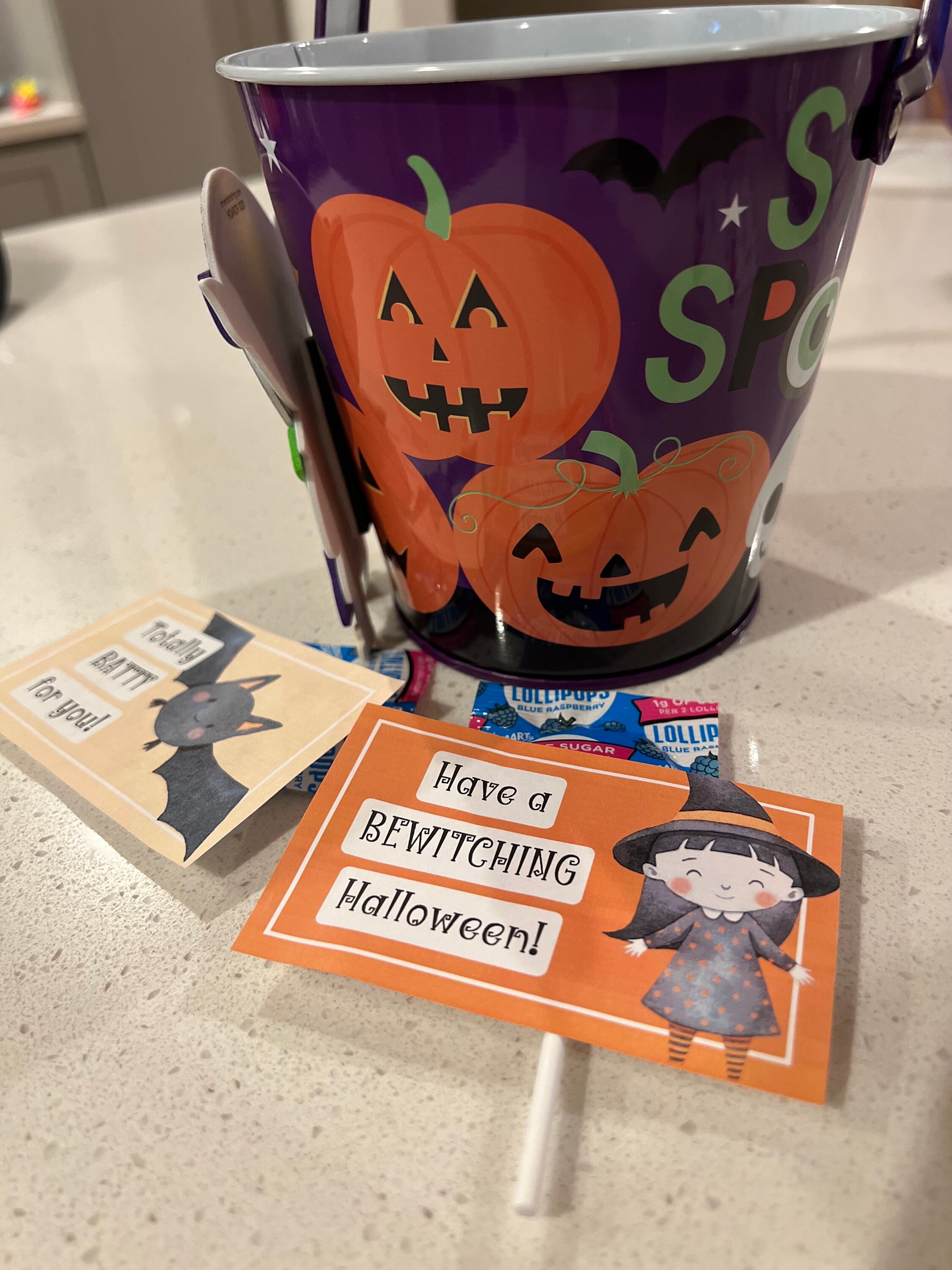 Halloween Cards Classroom Cards, Candy Tags Printable Digital Download ...