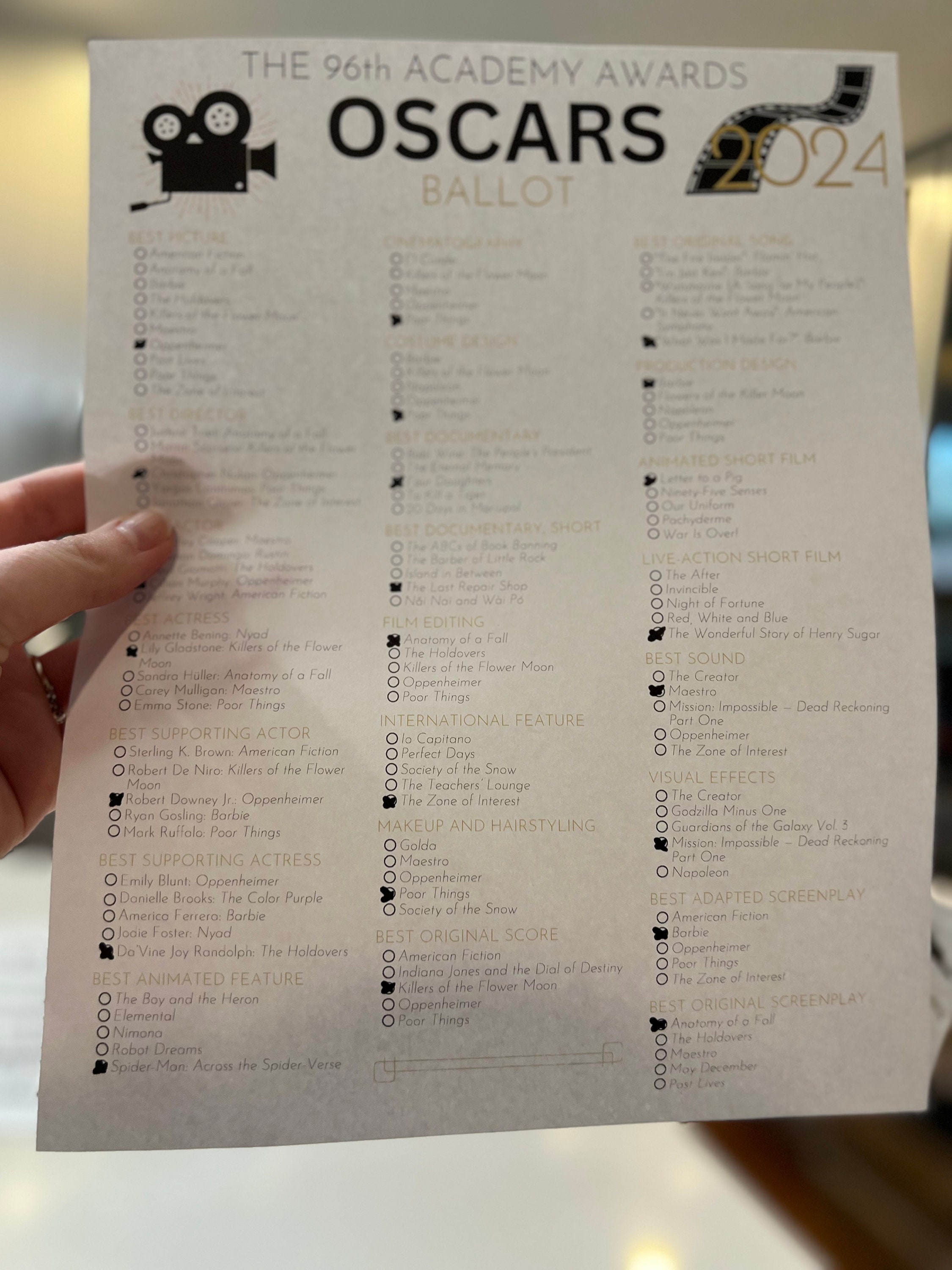 Oscars Night Bundle 2024 ~ Awards Show Party Drinking Game, Ballot ...