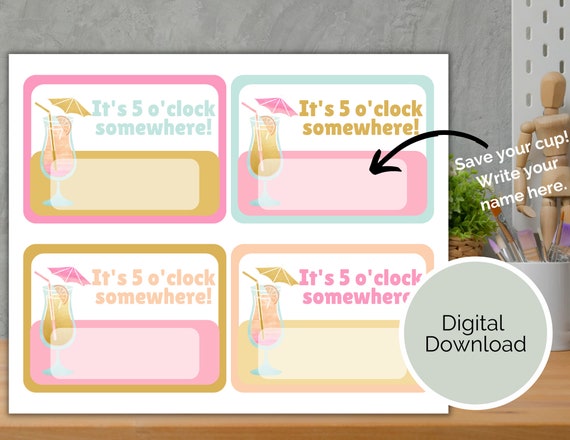 Spring Break/summer Beer Labels Printable Digital Download | Etsy