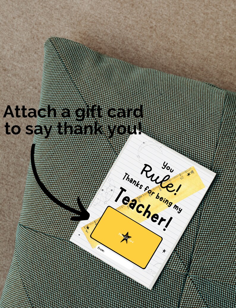 Teacher Appreciation Week Gift Card Holders Printable Digital Download ...