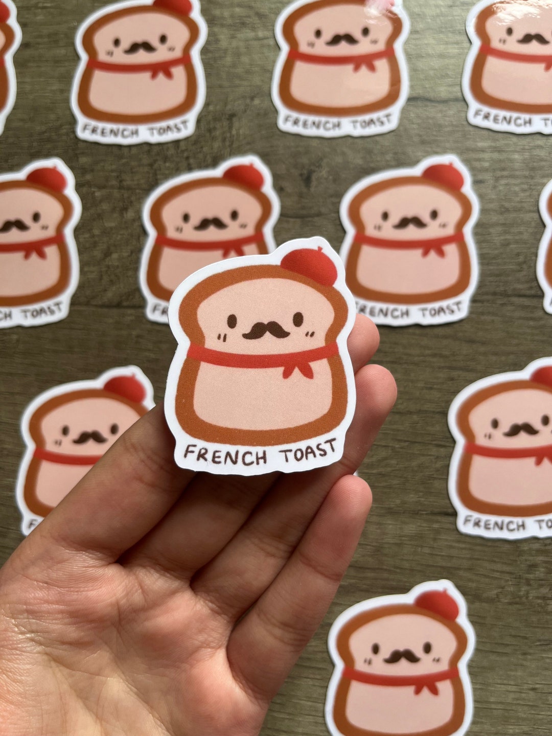 French Toast Sticker Kawaii, Puns, Glossy Sticker Happy Mail, Bullet ...