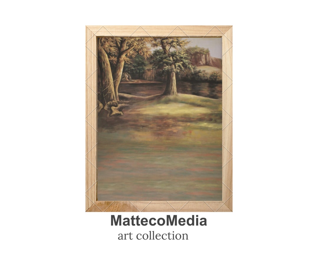 Vintage Landscape Print BACKDROP Split Panel Digital PRINTABLE - Etsy