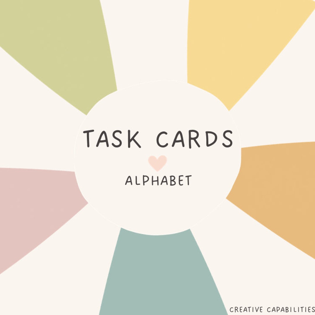 Alphabet Task Card Activities - Etsy
