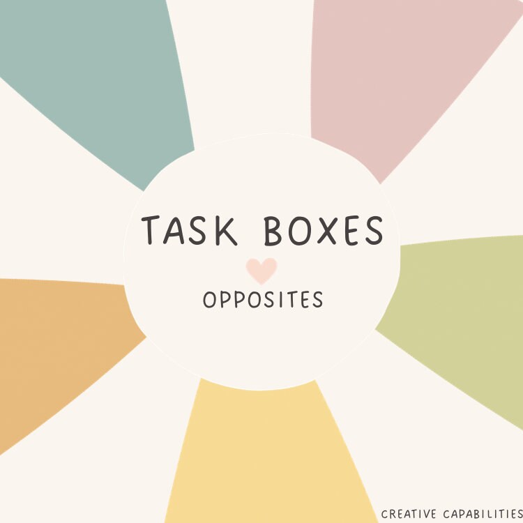 Opposites Task Box Activities - Etsy