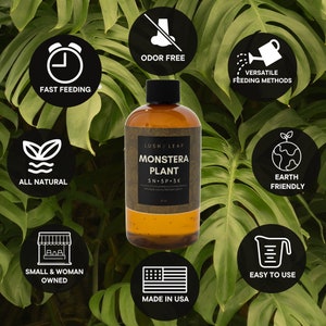 Monstera Fertilizer Natural Plant Food for Fast Growth and Healthy ...