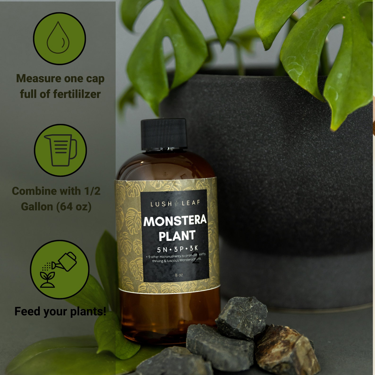 Monstera Fertilizer Natural Plant Food for Fast Growth and - Etsy