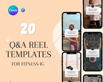 20 Instagram Reel Template | Reel Template Editable in Canva ...