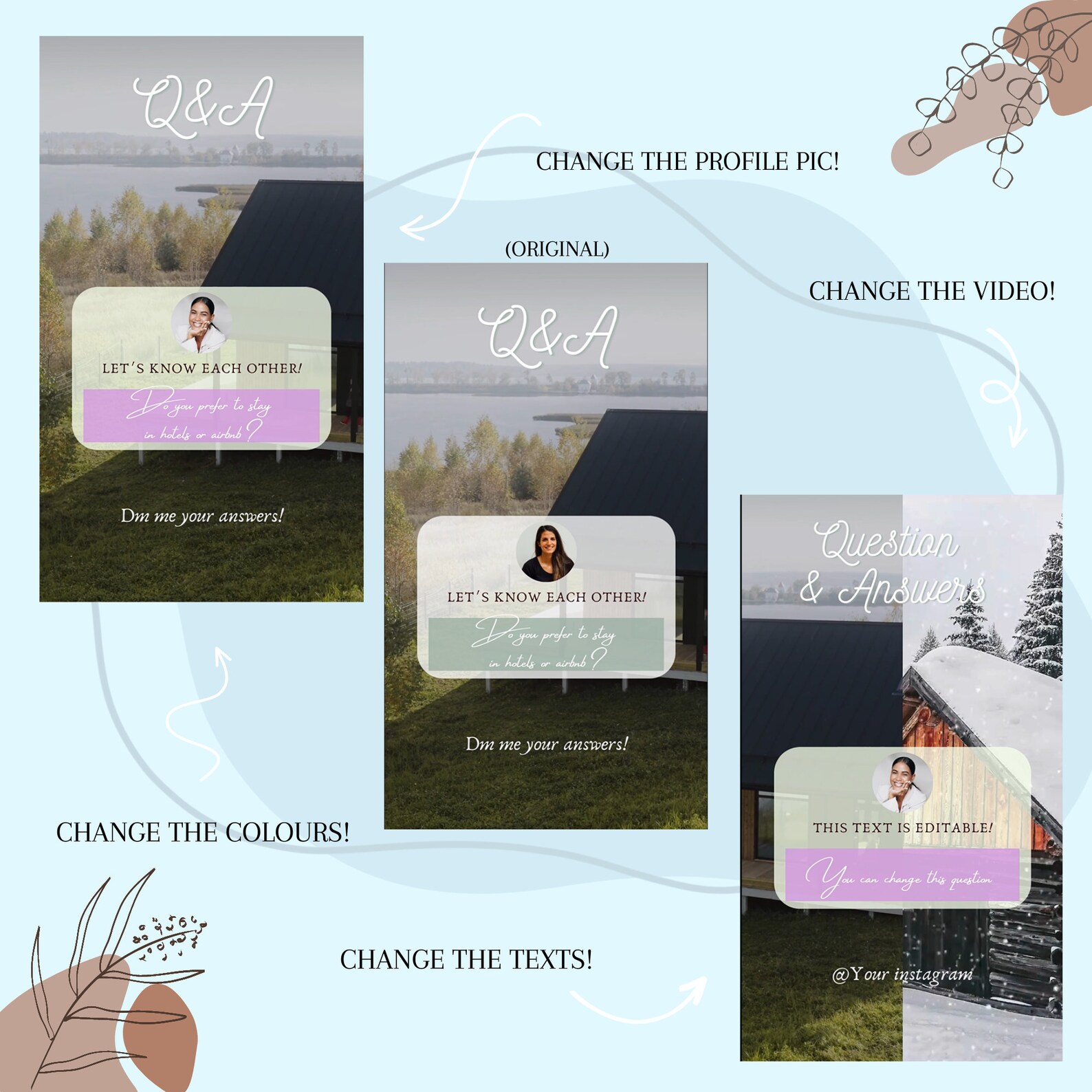 20 Instagram Reel Template | Reel Template Editable in Canva ...