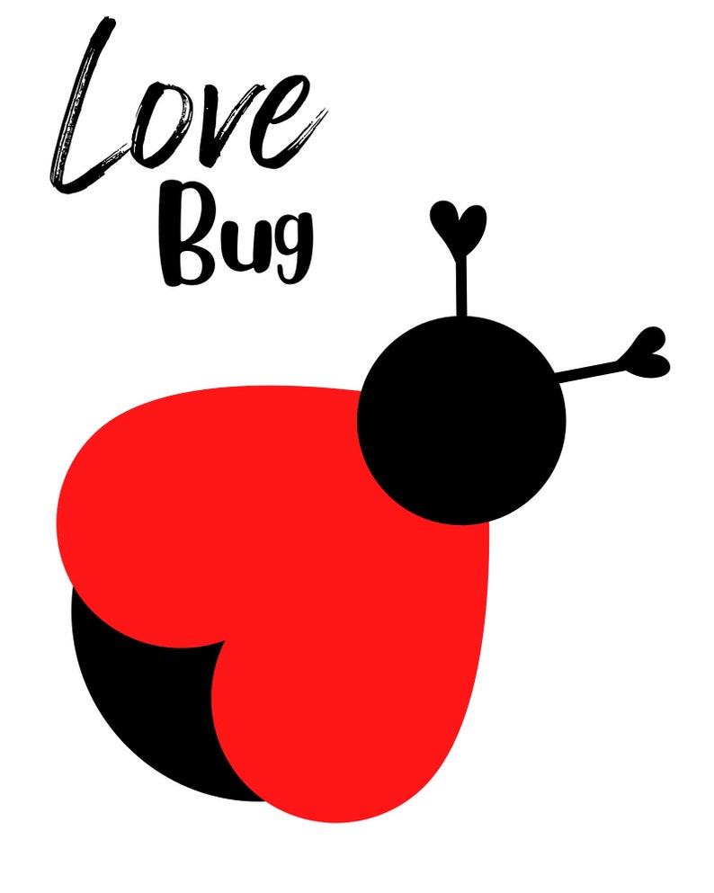 Love Bug Footprint Art - Etsy