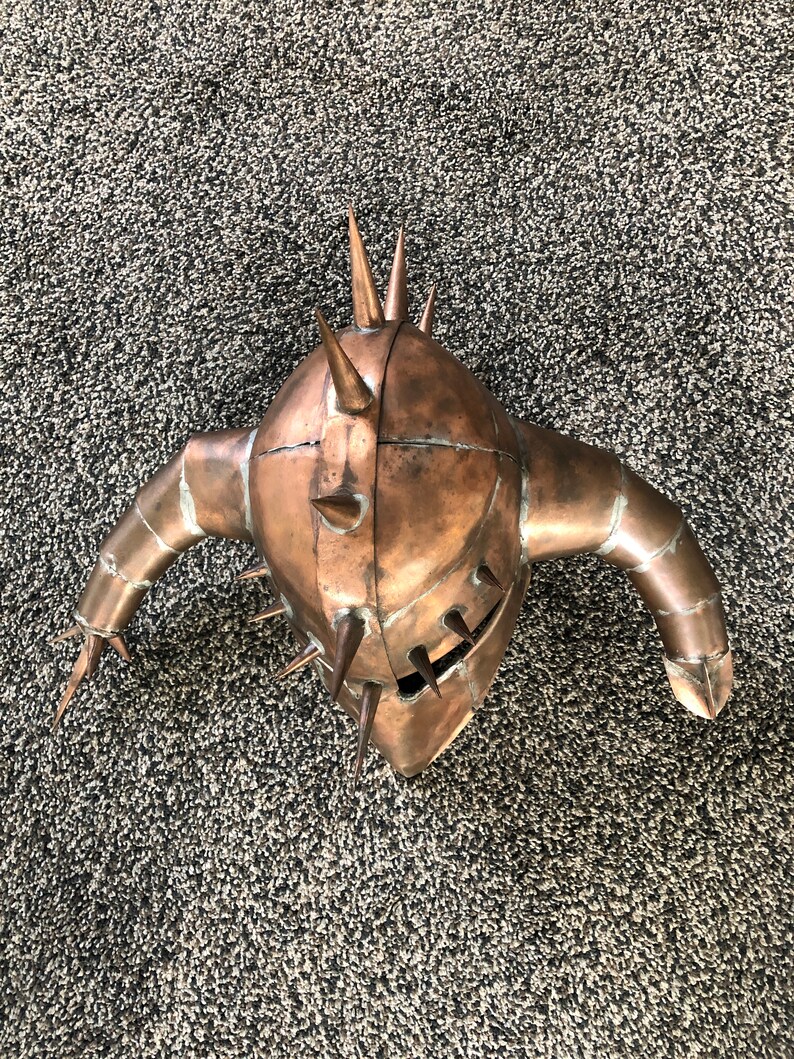 Handmade Copper Cosplay Helmet, Body Armor Costume Helmet, Copper ...