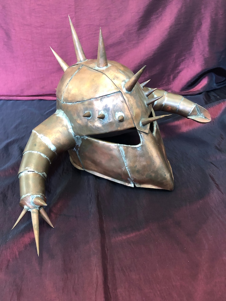 Handmade Copper Cosplay Helmet, Body Armor Costume Helmet, Copper ...