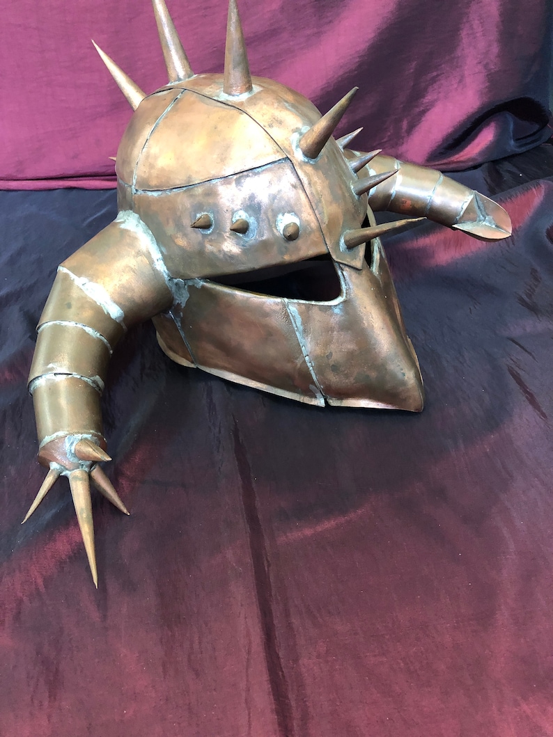 Handmade Copper Cosplay Helmet, Body Armor Costume Helmet, Copper ...