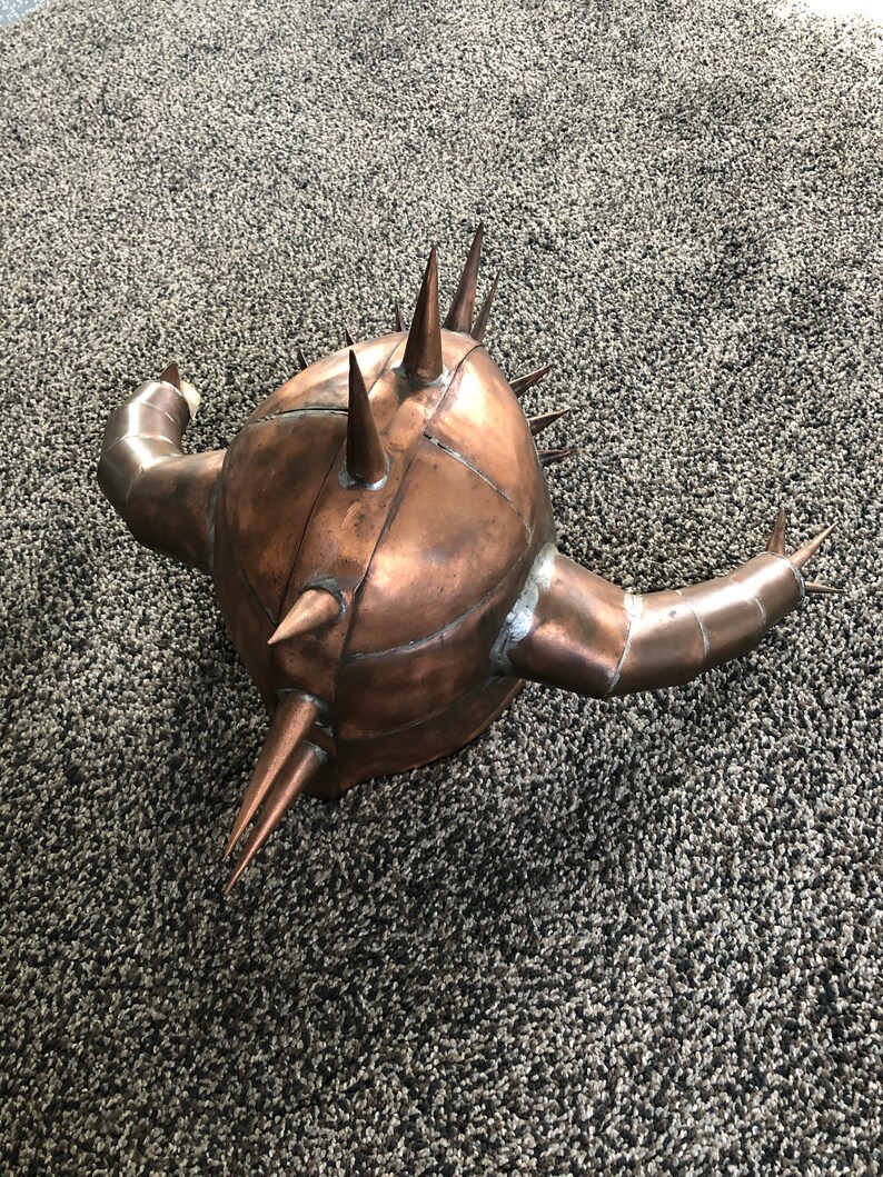 Handmade Copper Cosplay Helmet, Body Armor Costume Helmet, Copper ...
