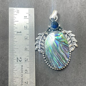 Abalone Shell Gemstone 925 Sterling Silver Pendant Necklace for ...