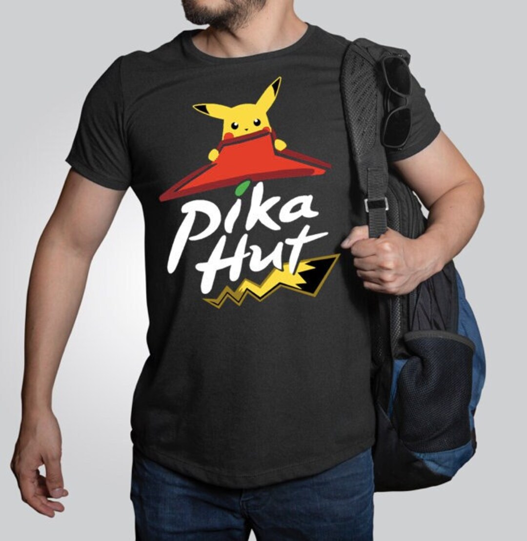 Pikachu Graphic Tee Pizza Hut Graphic Tee Pokemon T Shirt Womens Pikachu Shirt Mens Pikachu ...