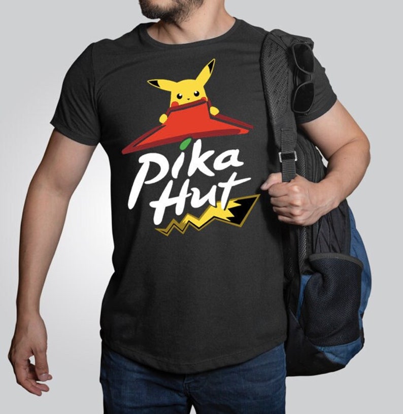 Pikachu Graphic Tee Pizza Hut Graphic Tee Pokemon T Shirt Womens ...