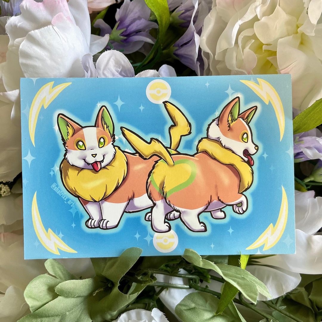 Yamper Pokemon Cute 4 X 6 Art Print - Etsy