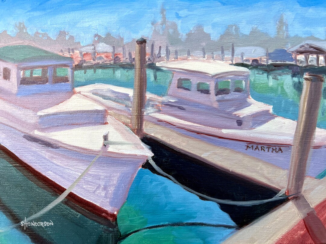 Martha, 2 Waterman deadrise Boats Docked at St. Michael's, Maryland ...