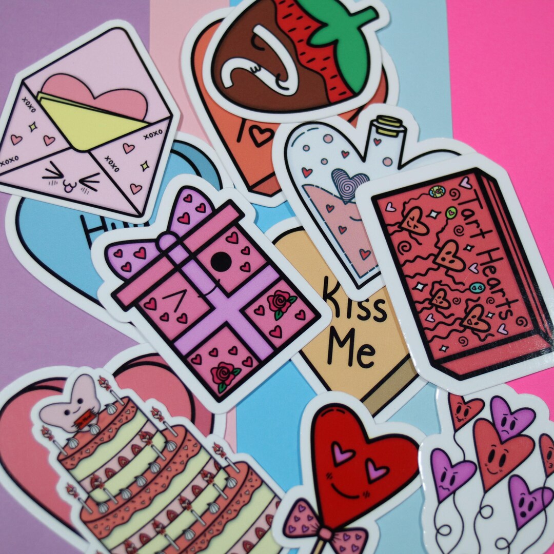 Kawaii Sweetheart Cuties Sticker Pack - Etsy