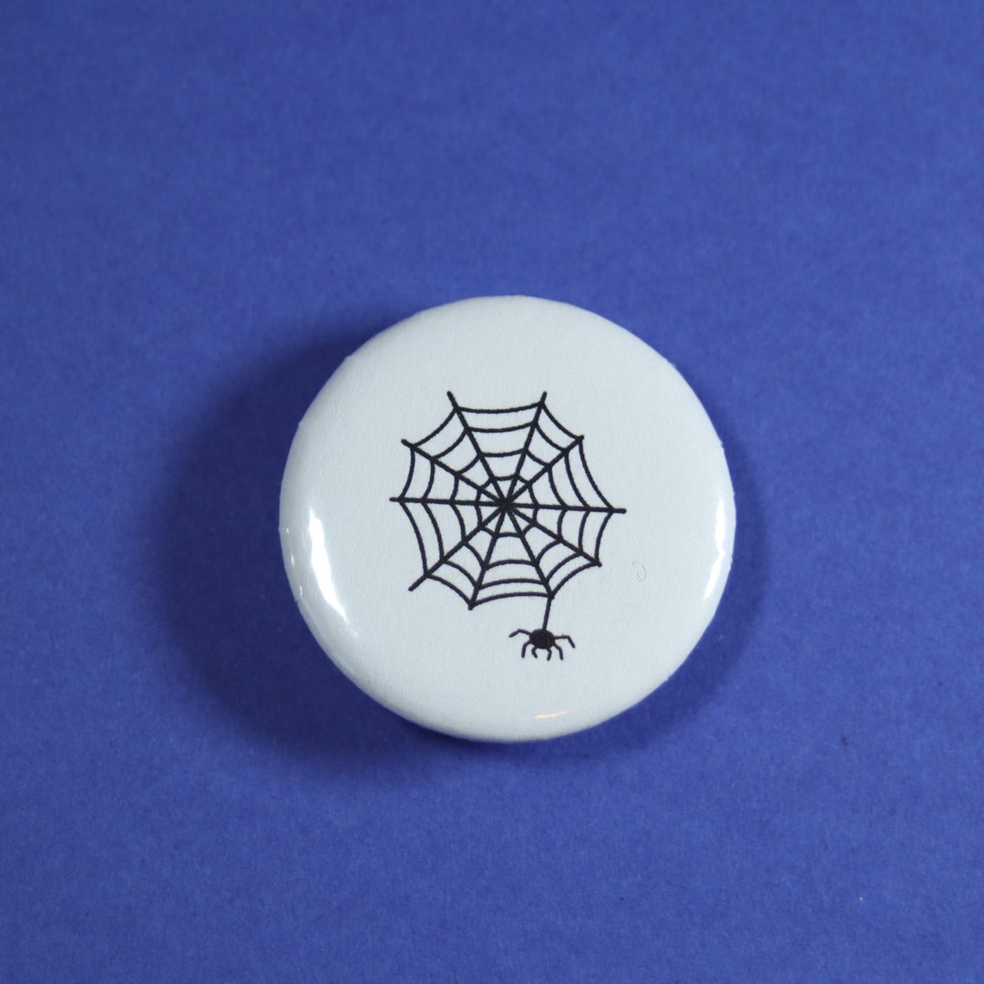 Kawaii Spooky Spider, Metal Backed Pin - Etsy