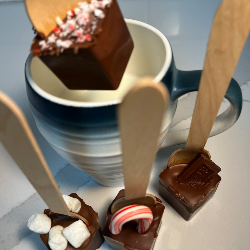 Chocolate Spoons - Etsy