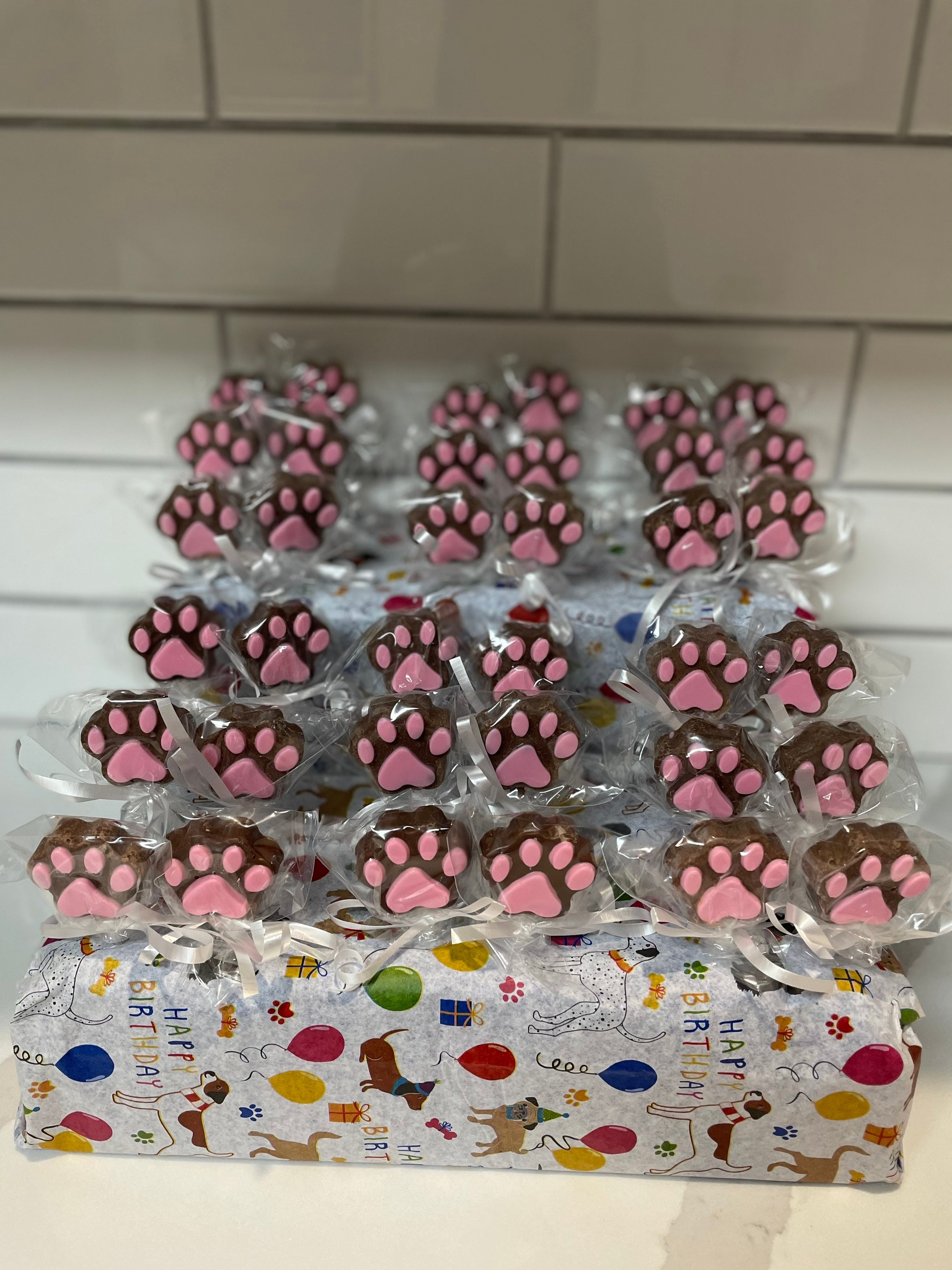 Dog Paw Chocolate Lollipops - Etsy