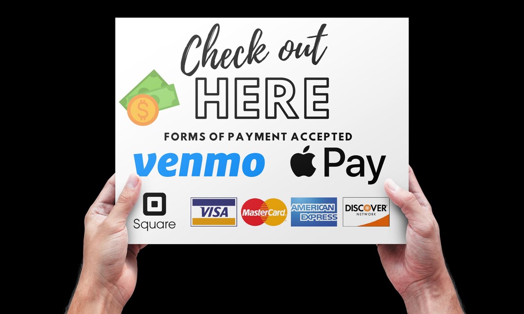 Check Out Here Sign Printable - Etsy