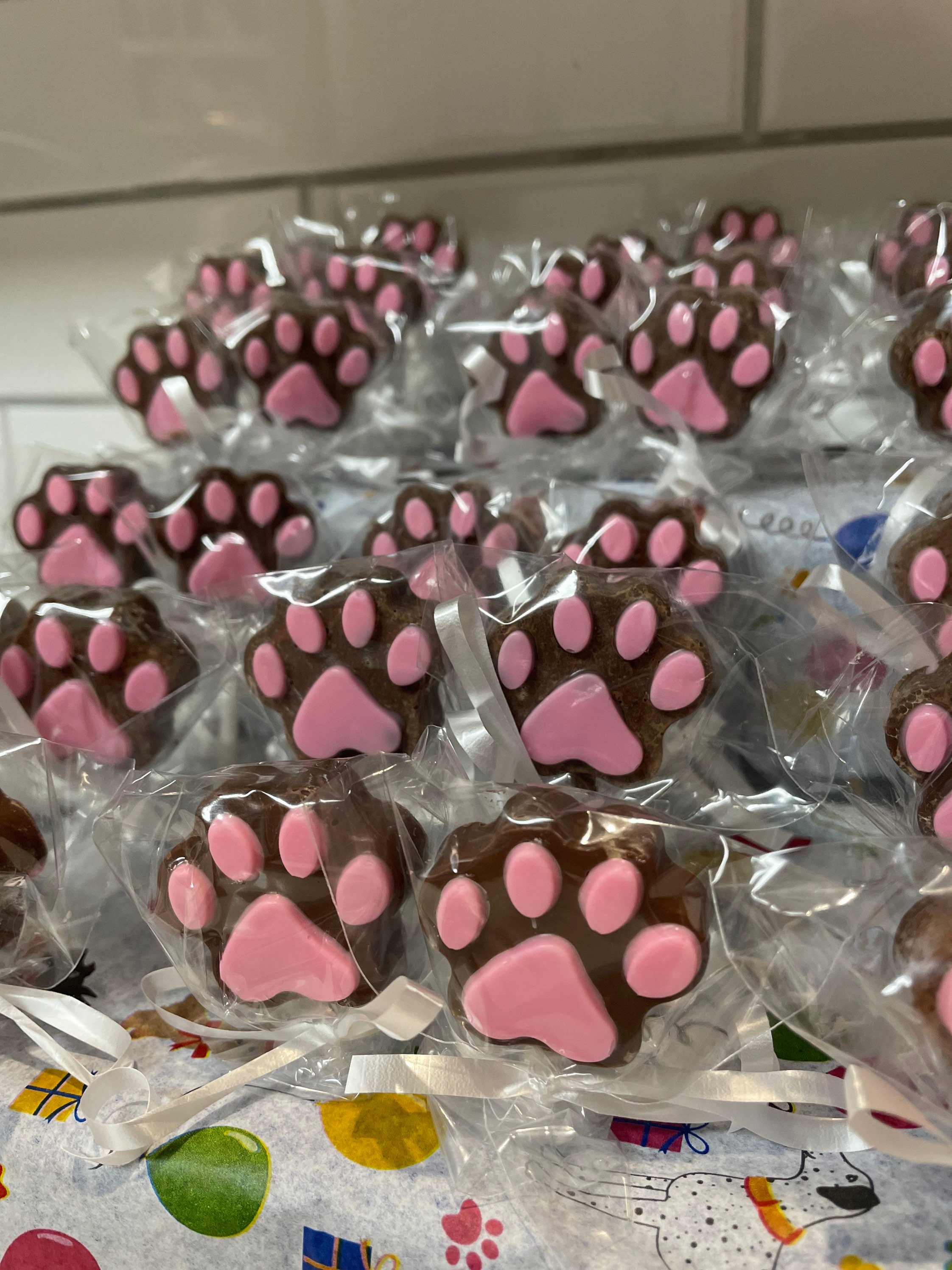 Dog Paw Chocolate Lollipops - Etsy
