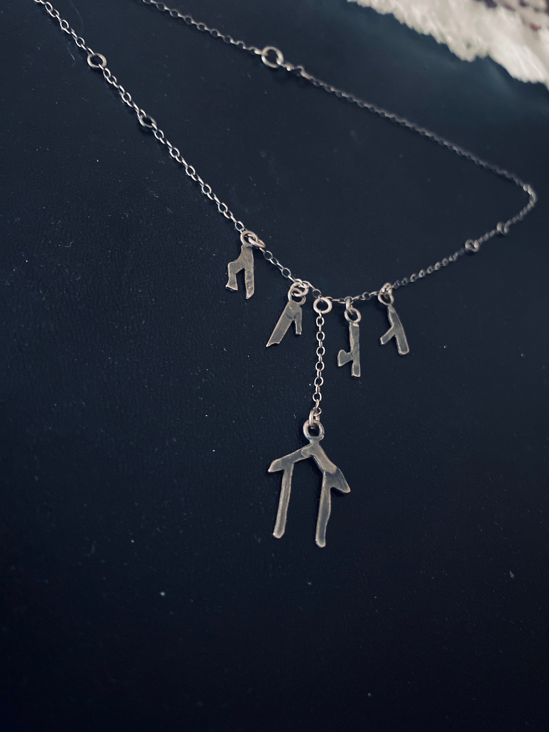 Slavic Runes Real Witch Necklace Silver Runic Amulet Slavic - Etsy