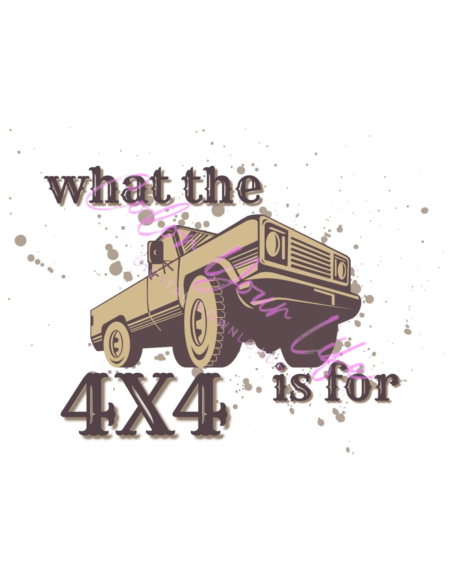 4x4 is for Digital Download - Etsy