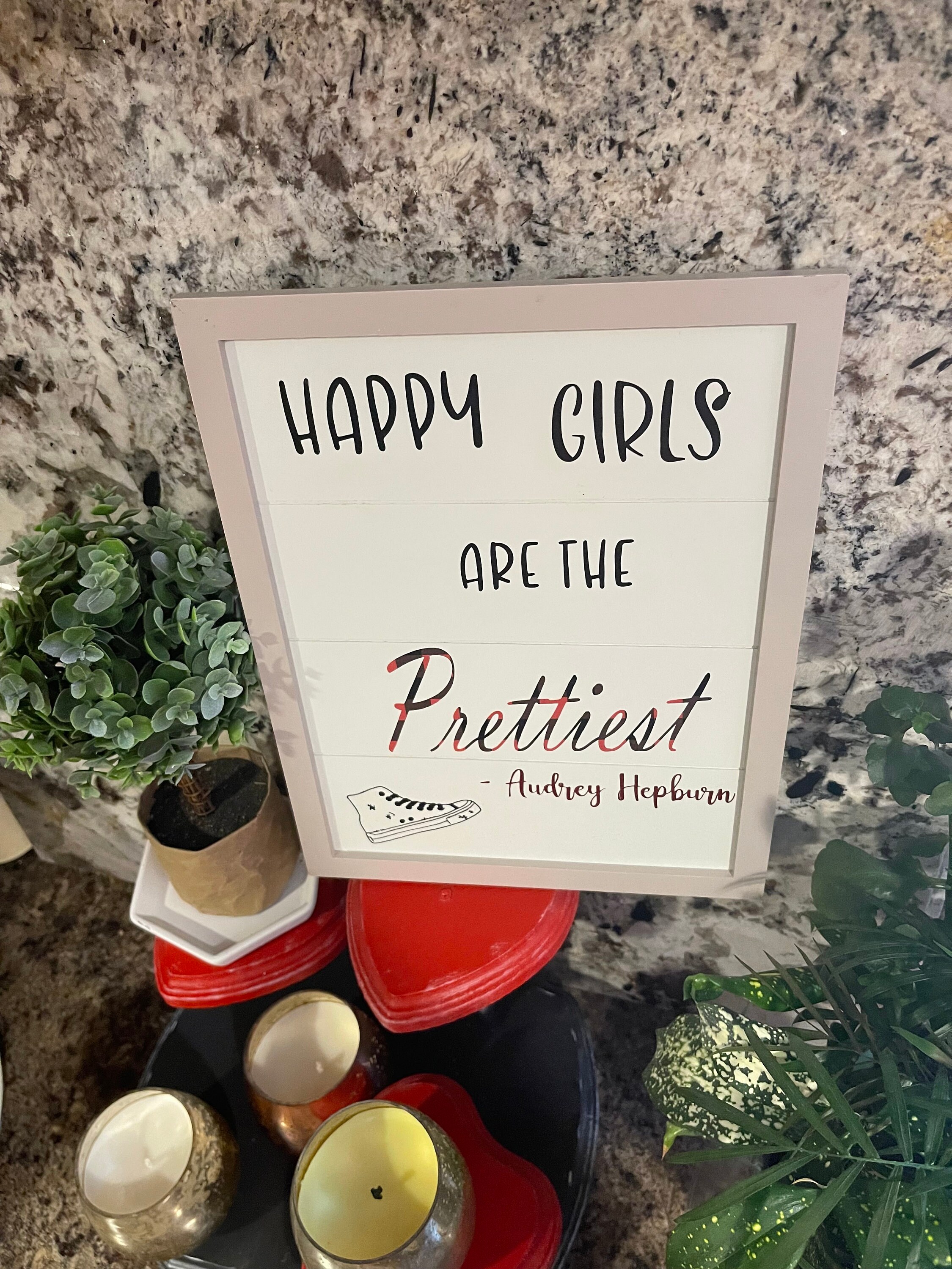 Happy Girls Are the Prettiest Sign Create Your Own Custom Quote Sign ...