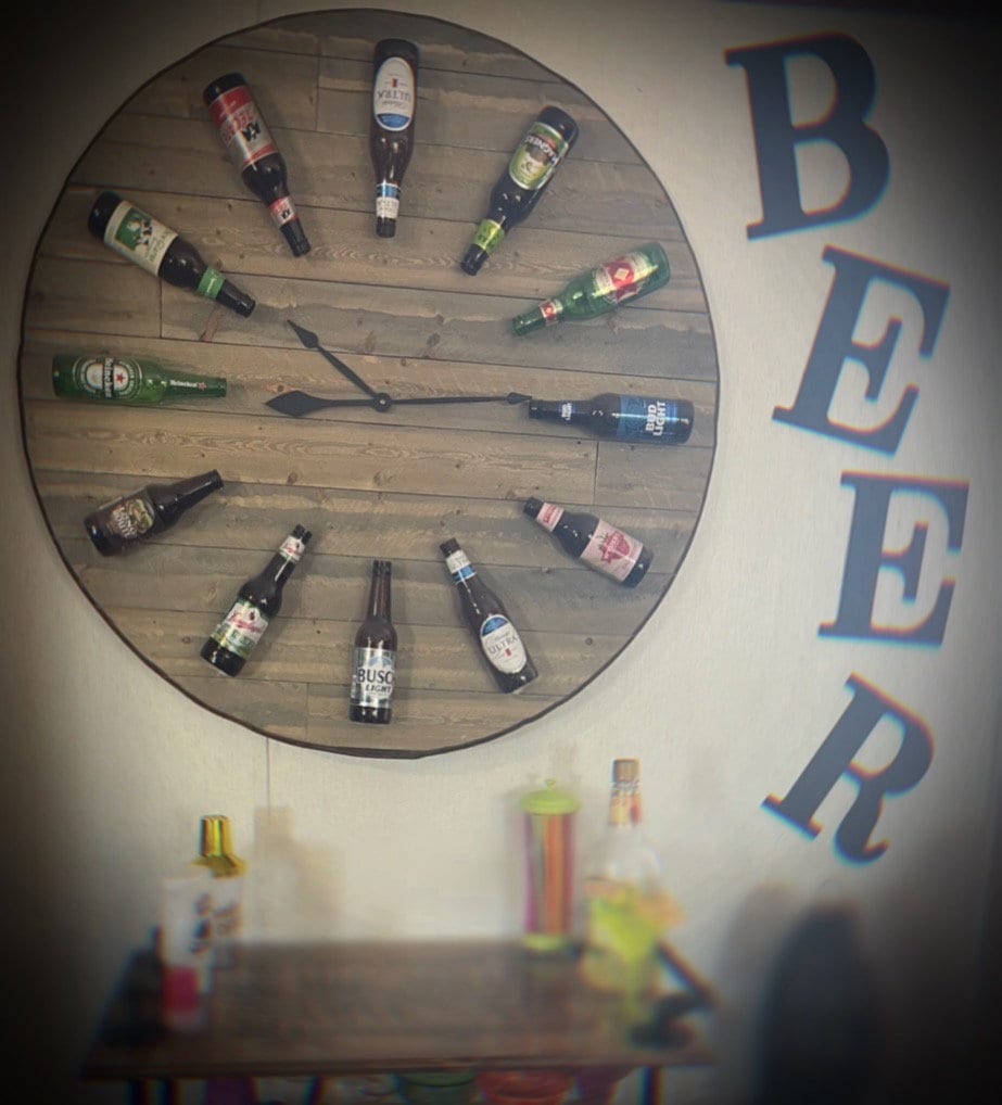 Rustic Wall Beer Clock - Etsy