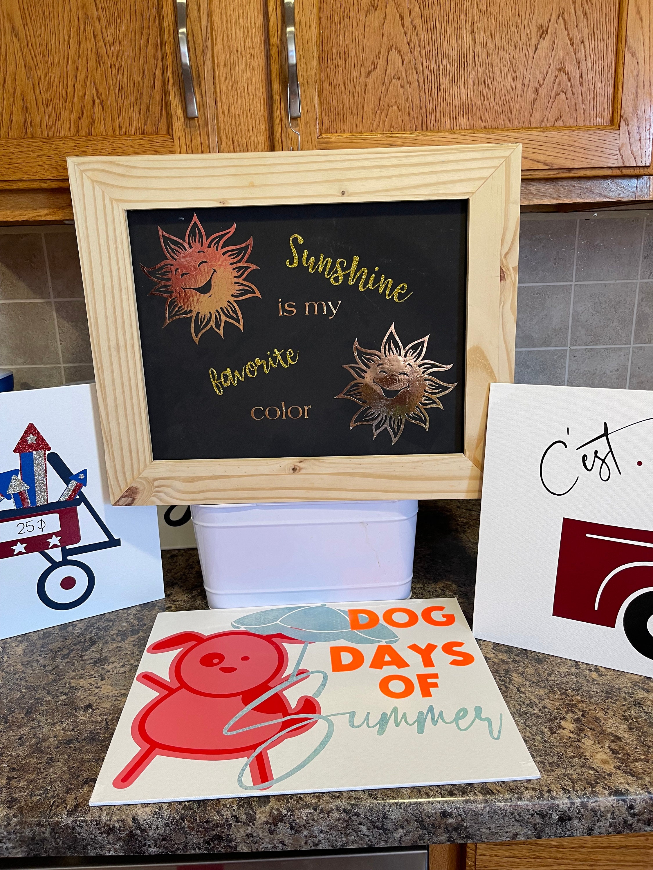 SUNSHINE is My FAVORITE COLOR Sign Insert Only - Interchangeable Sign ...
