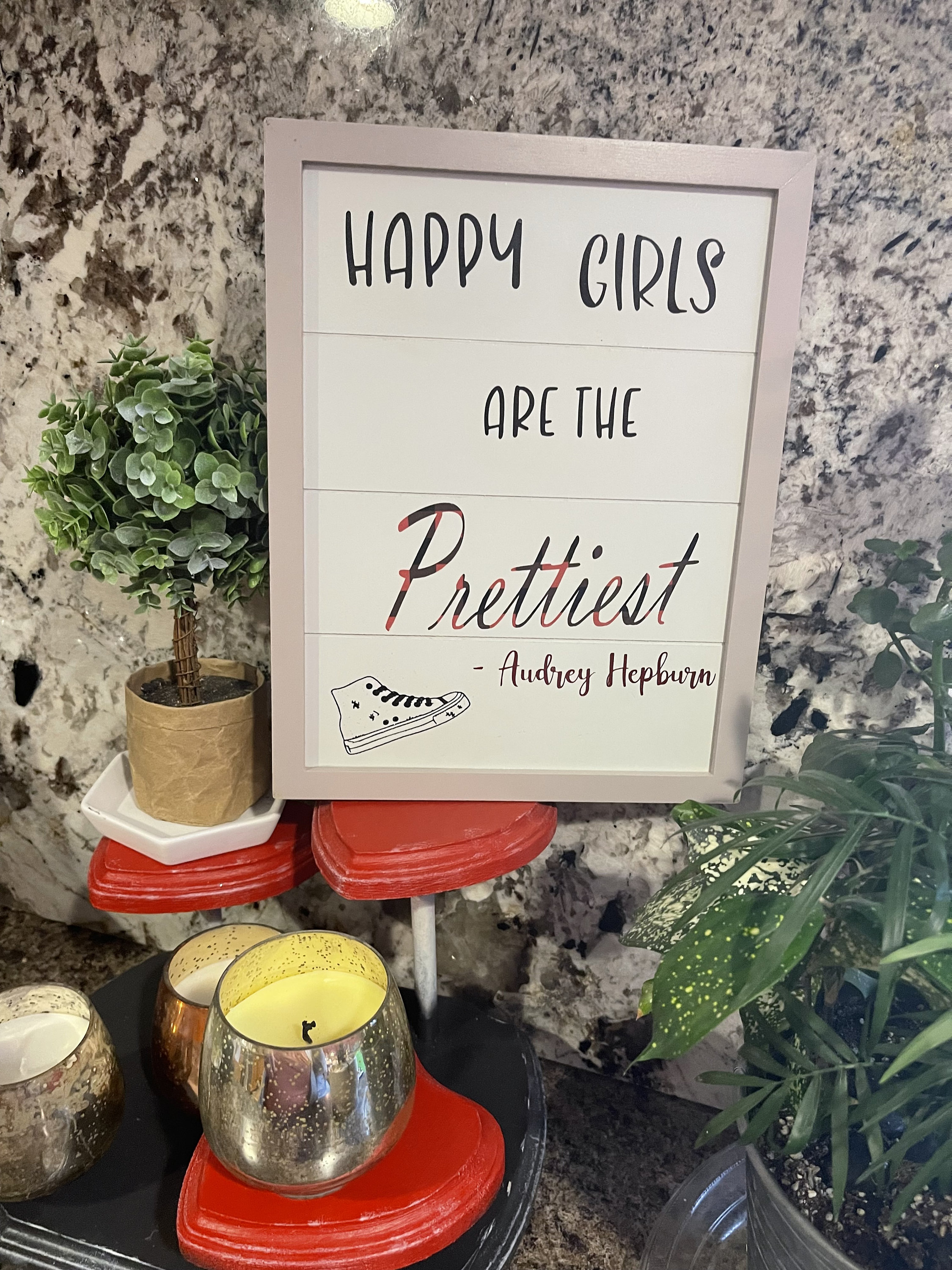 Happy Girls Are the Prettiest Sign Create Your Own Custom Quote Sign ...