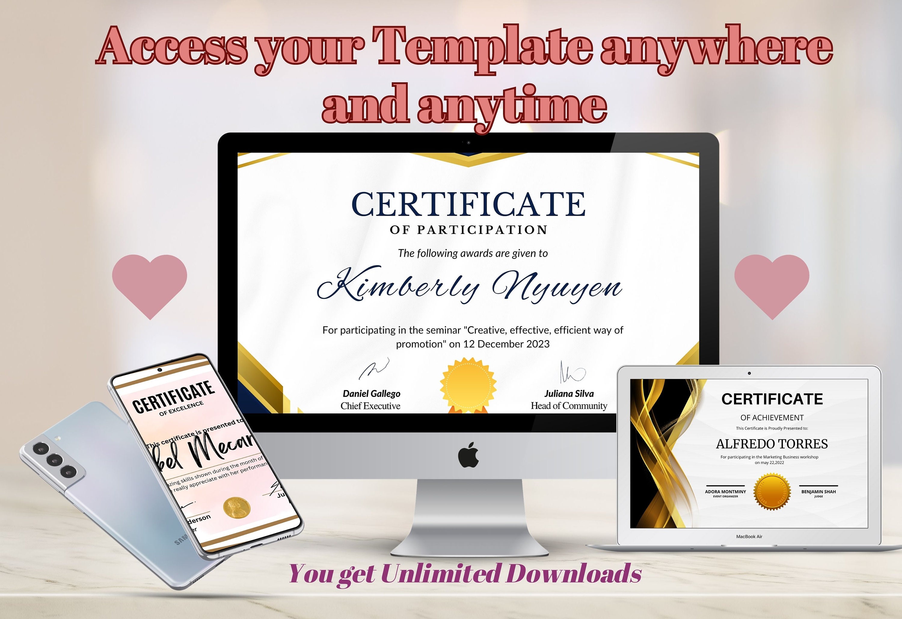 Bundle - Certificate of Achievement, Certificate of Completion ...