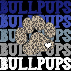 Bullpups Mascot Back to School First Day Teacher Shirt PNG File DIGITAL ...