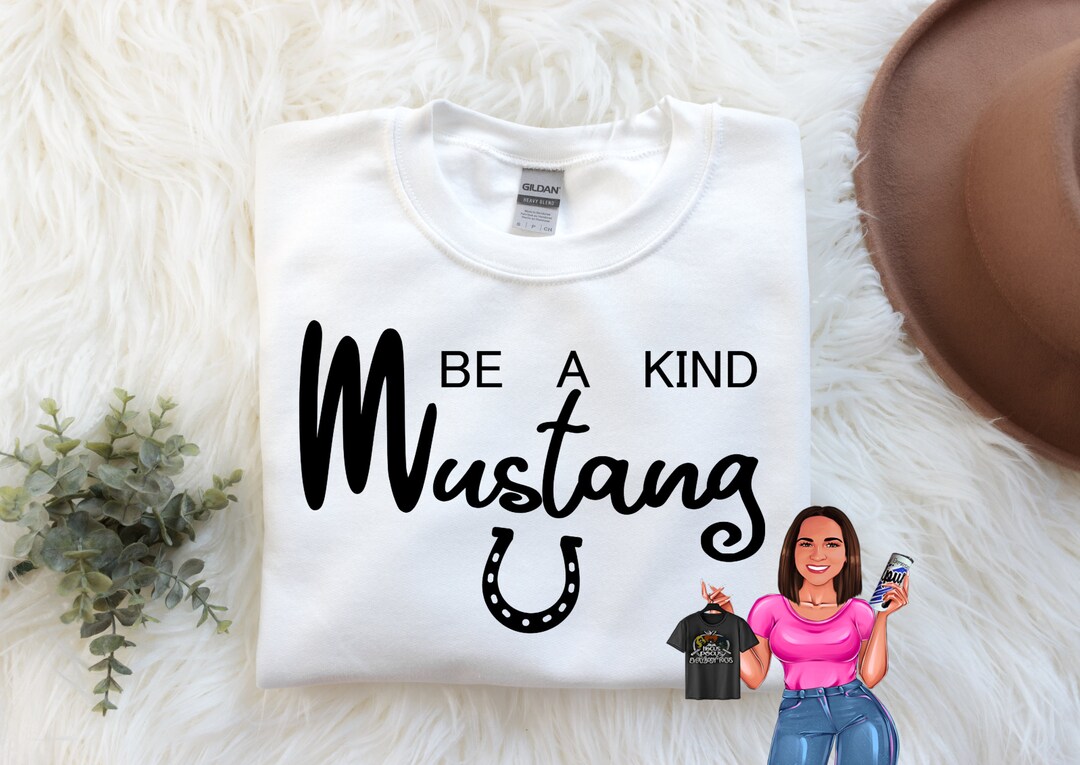 Mustang Be Kind Mascot Back to School Teacher Shirt PNG File DIGITAL ...
