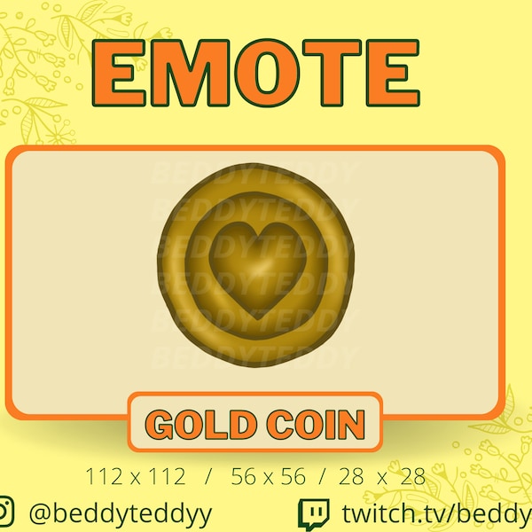 Gold Twitch Coin - Etsy