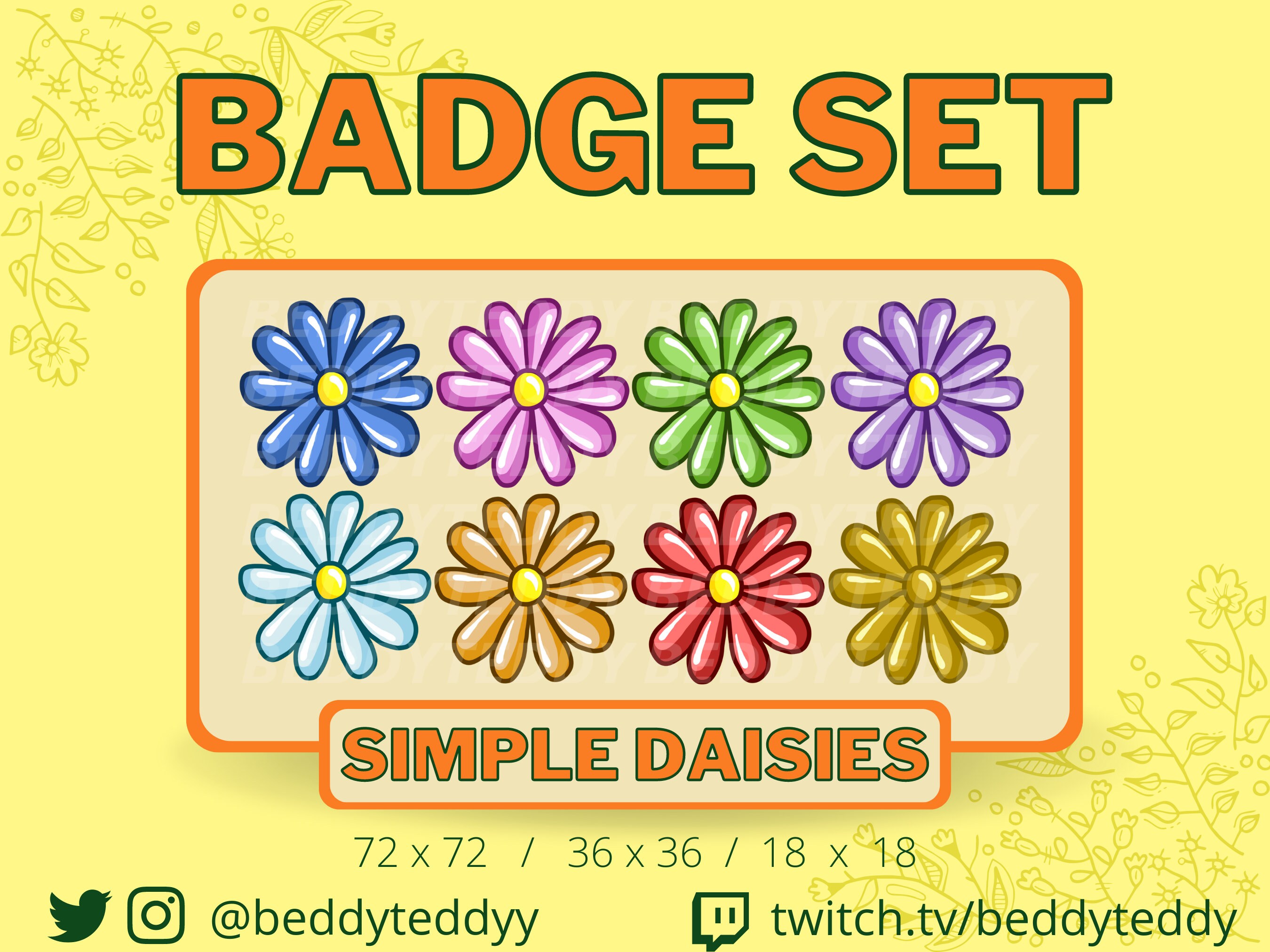 Daisy Collection Streamer Pack | Twitch | Youtube | Discord | Stream ...