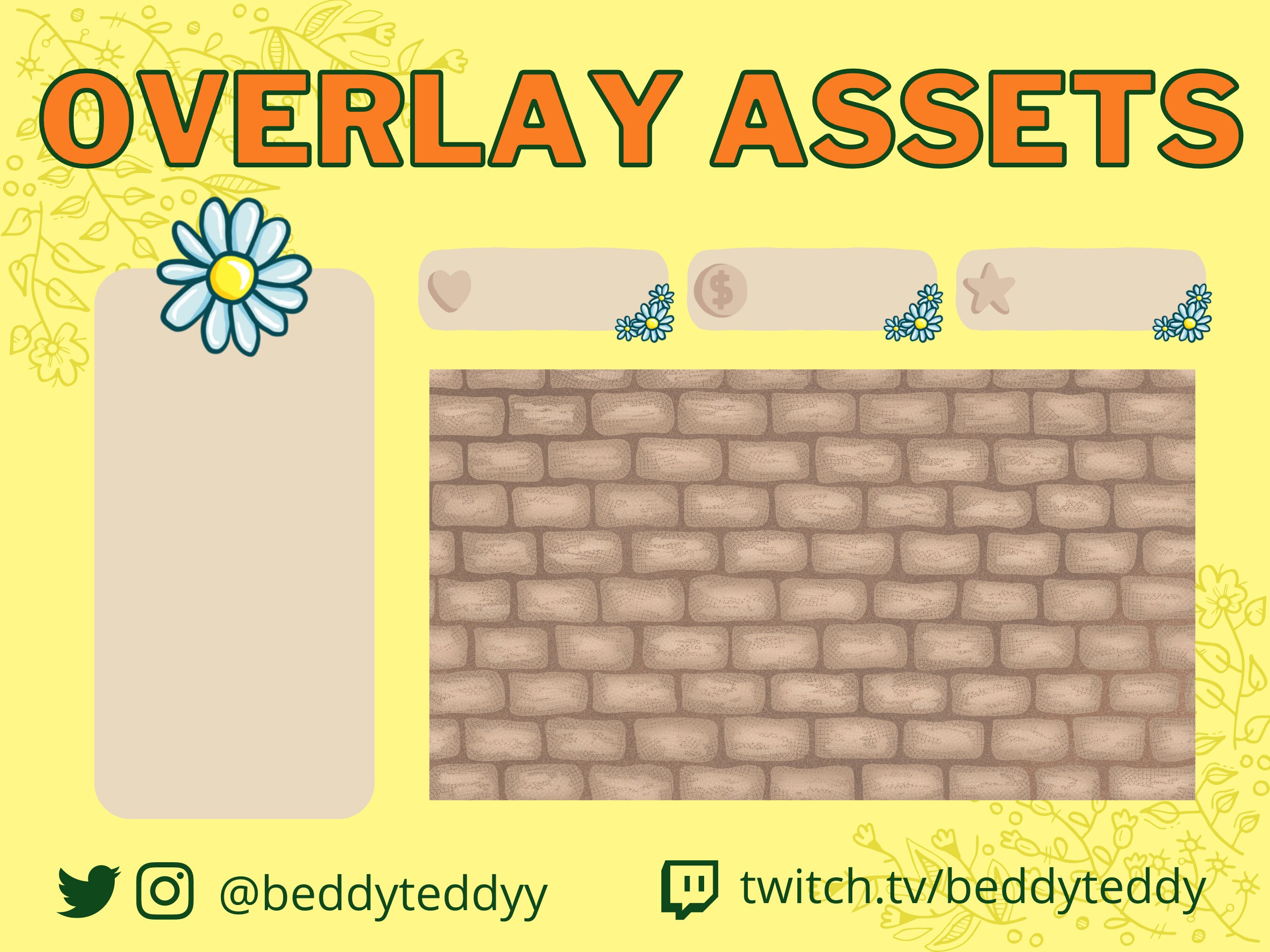 Daisy Collection Streamer Pack | Twitch | Youtube | Discord | Stream ...