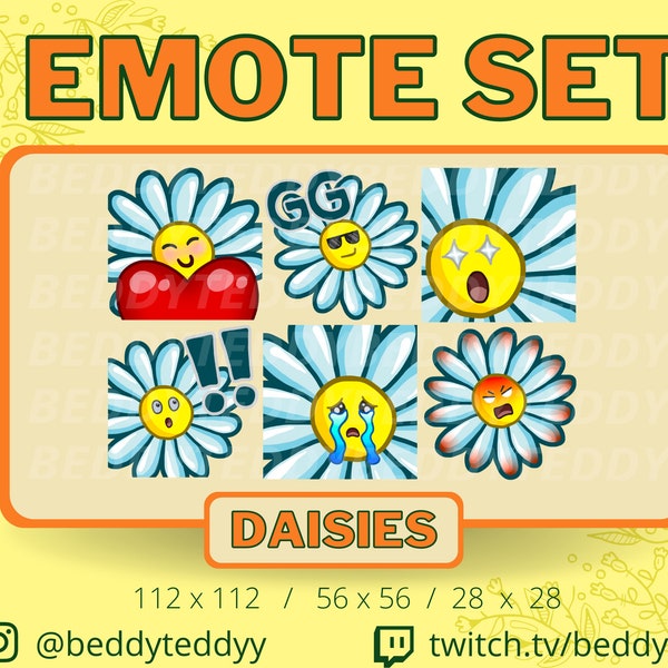 Daisy Twitch Emotes - Etsy