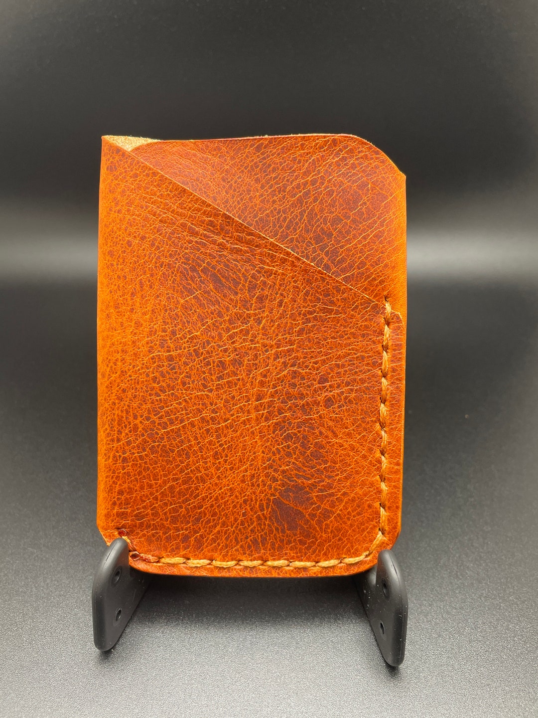 Slim Leather Wallet 2 Pocket Vertical Wallet. Will Hold 2-4 - Etsy