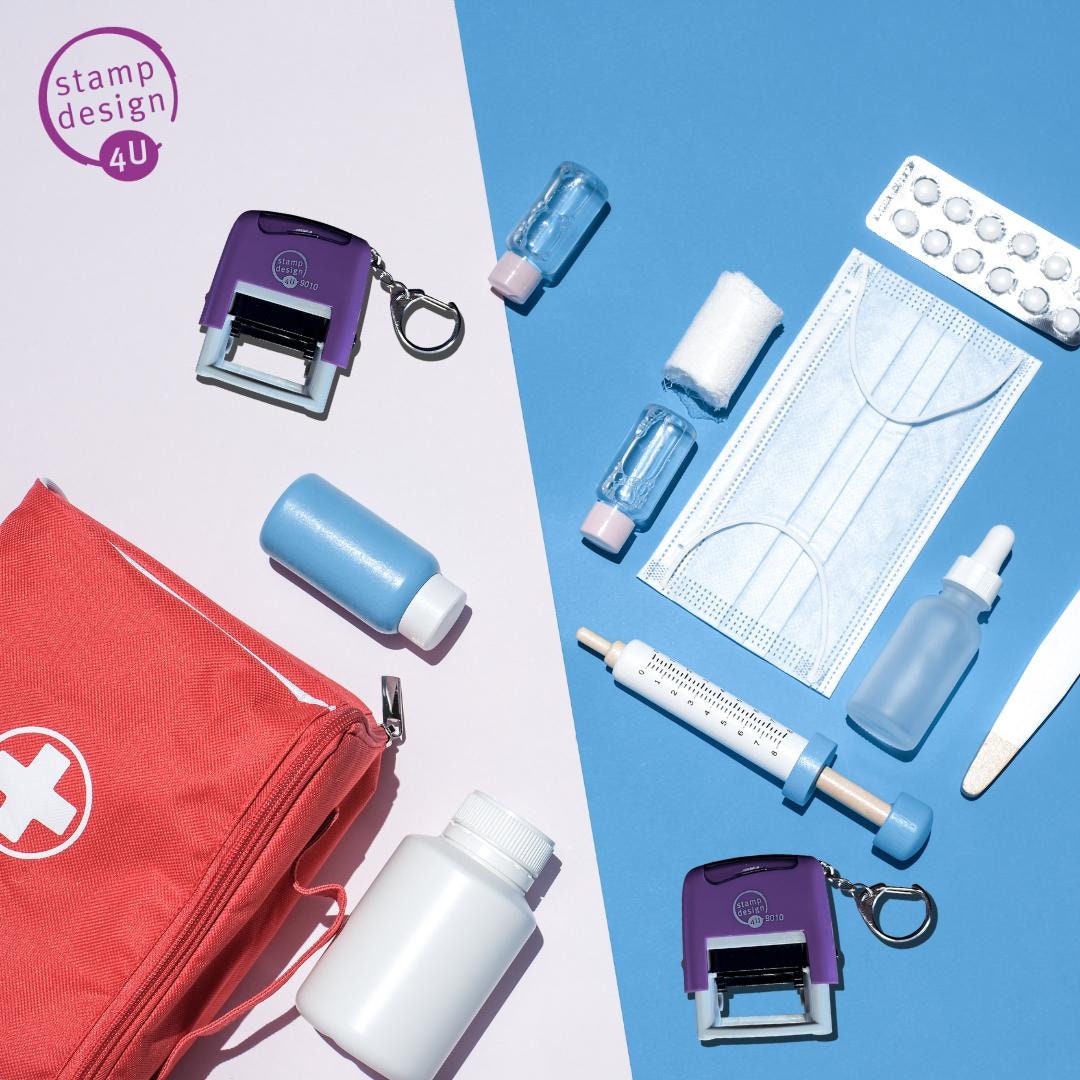 Personalized NHS Keyring Stamp: Medical Staff Self-inking Stamp (26x9mm ...