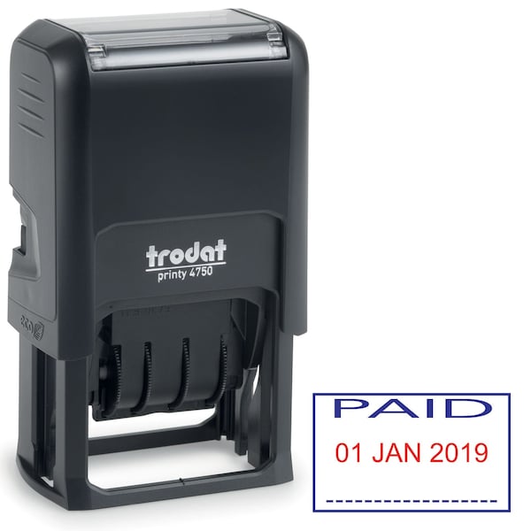 Paid Stamp With Date - Etsy