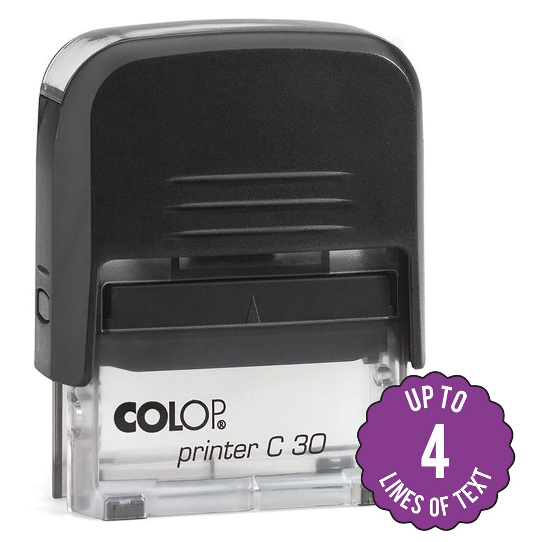 Colop C30 48 X 18mm Personalised Rubber Stamp - Etsy