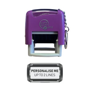 Personalized NHS Keyring Stamp: Medical Staff Self-inking Stamp (26x9mm ...