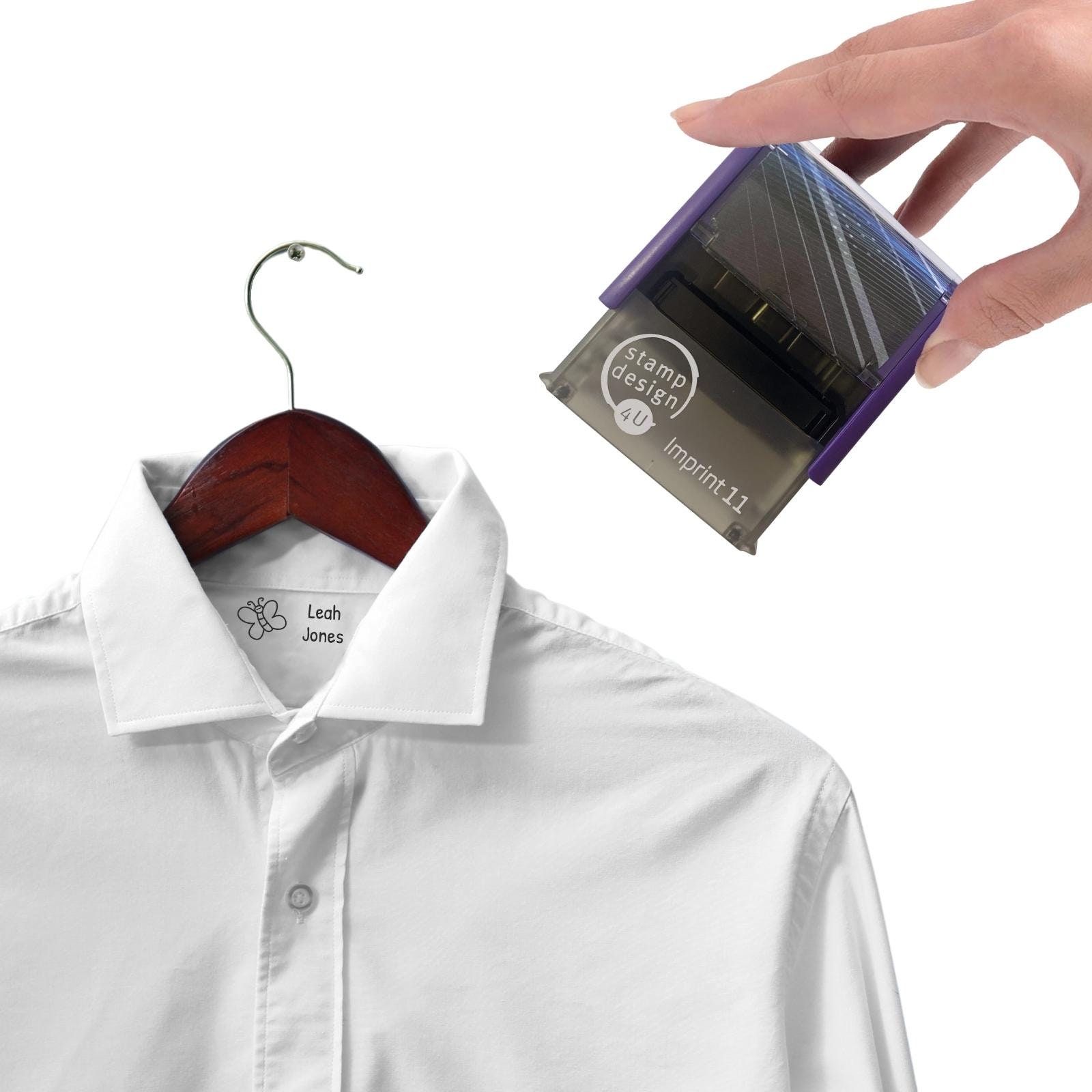 School Uniform Clothing Marker Rubber Stamp Fabric Textile Personalised ...