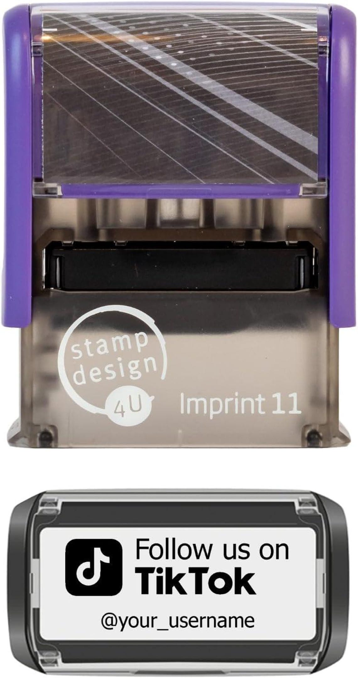 Personalised Social Media Custom Stamp Self Inking Follow Us on ...