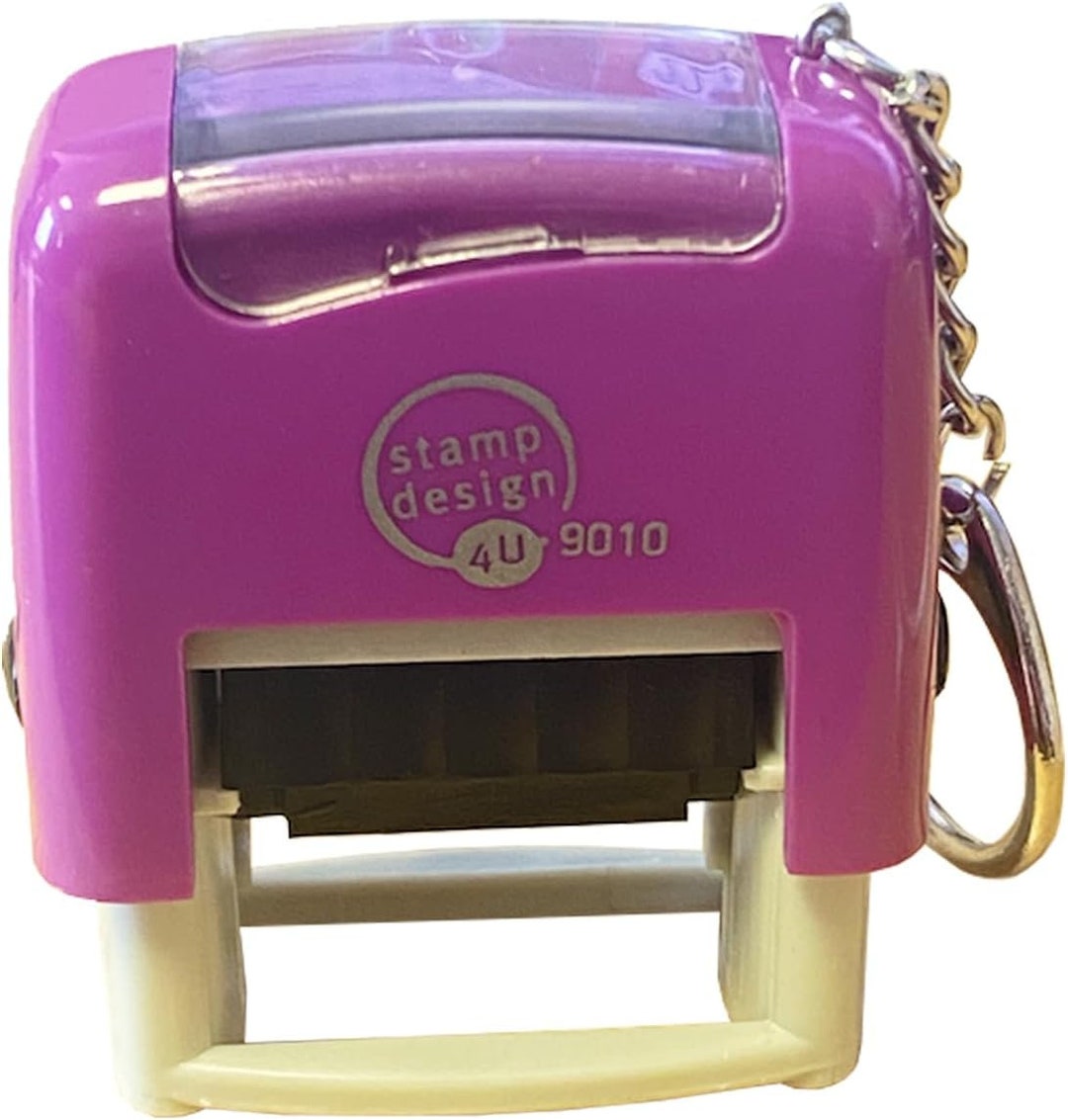 Personalised Rubber Stamp Midwife Keyring Stamp Violet Keyring Stamp ...