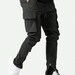 Men's Black Drawstring Pants With Zippered Ankles, Cargo Style - Etsy